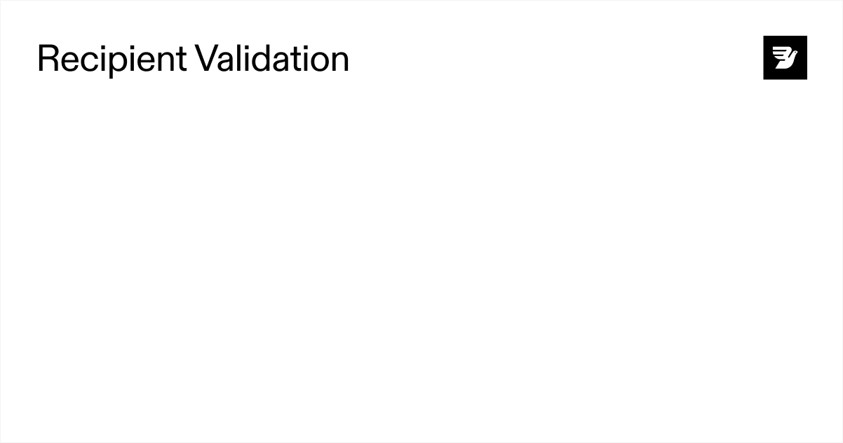 Email Recipient Validation & Verification Tool: Bulk & API