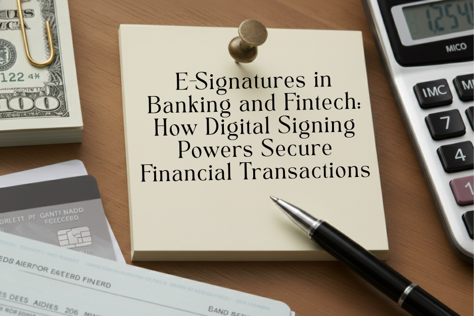 E-Signatures in Banking and Fintech: How Digital Signing Powers Secure ...