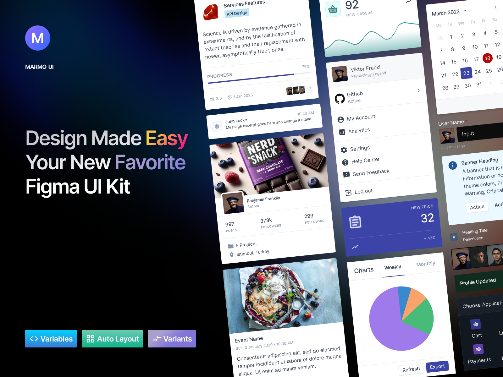 Marmo: Ultimate UI Kit for Figma