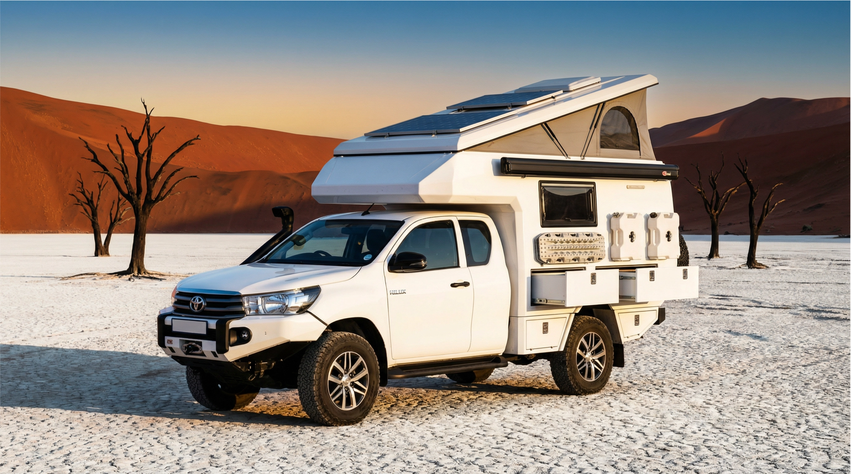 Hilux Bush Camper Rental Namibia | Secret Namibia