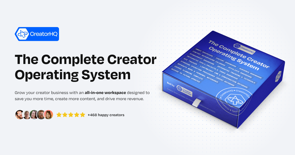 CreatorHQ: Complete Creator Operating System