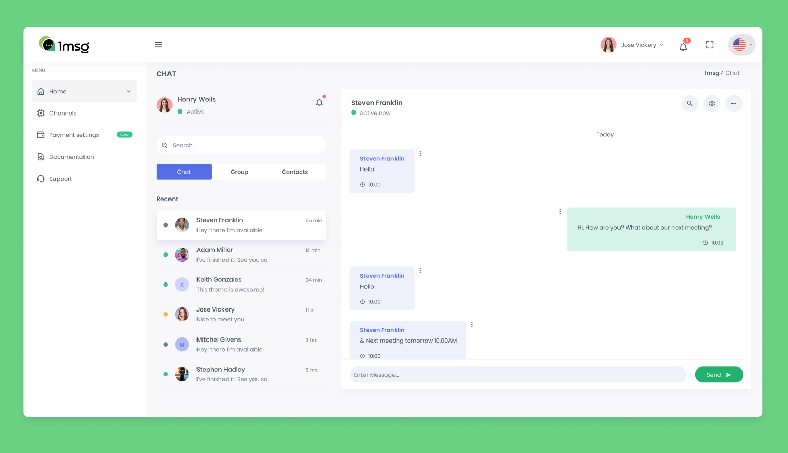 1MSG - WhatsApp Business API for Developers, Integrations and Businesses
