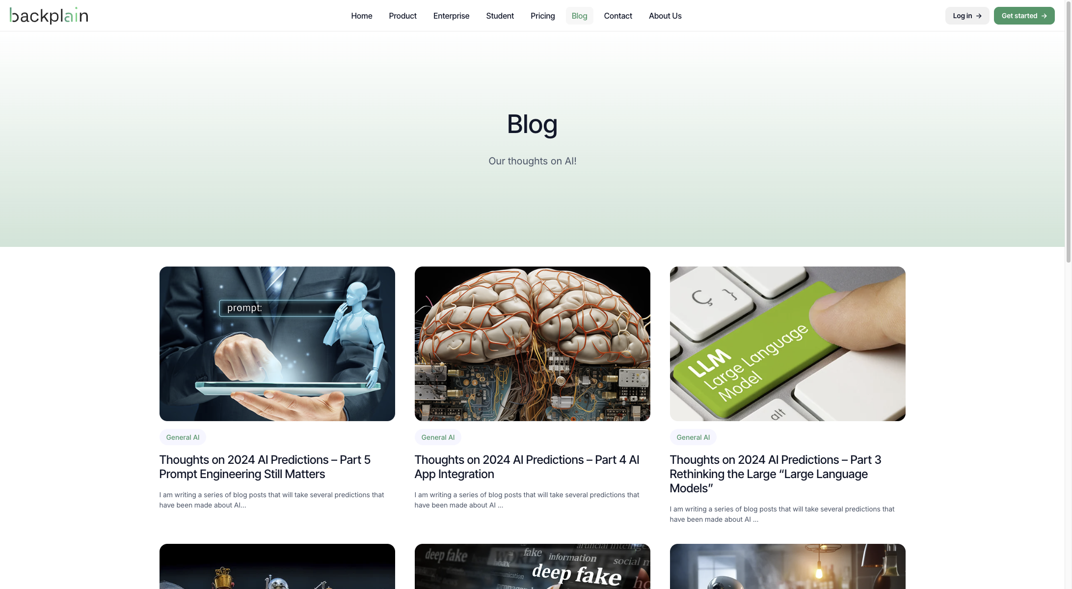 Blog | Backplain