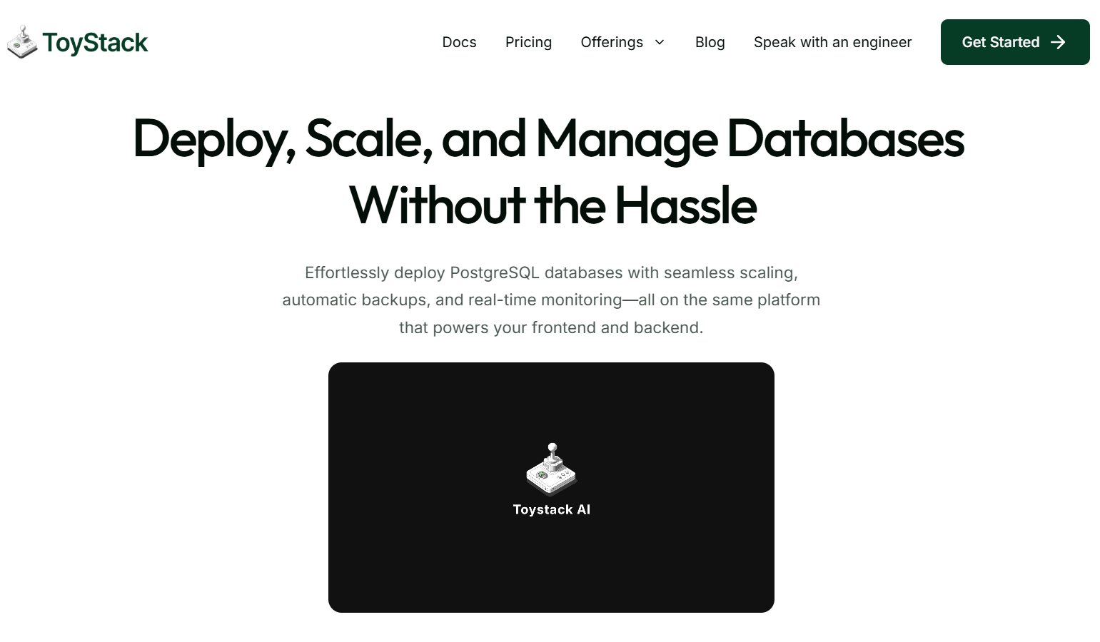 Databases | ToyStack: Agent-Powered Enterprise Software Development & Deployment