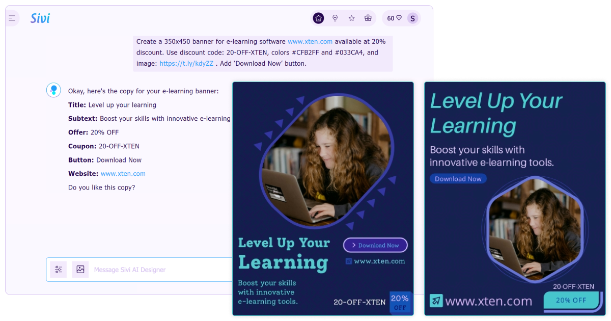 Custom sale banners that captivate your audience