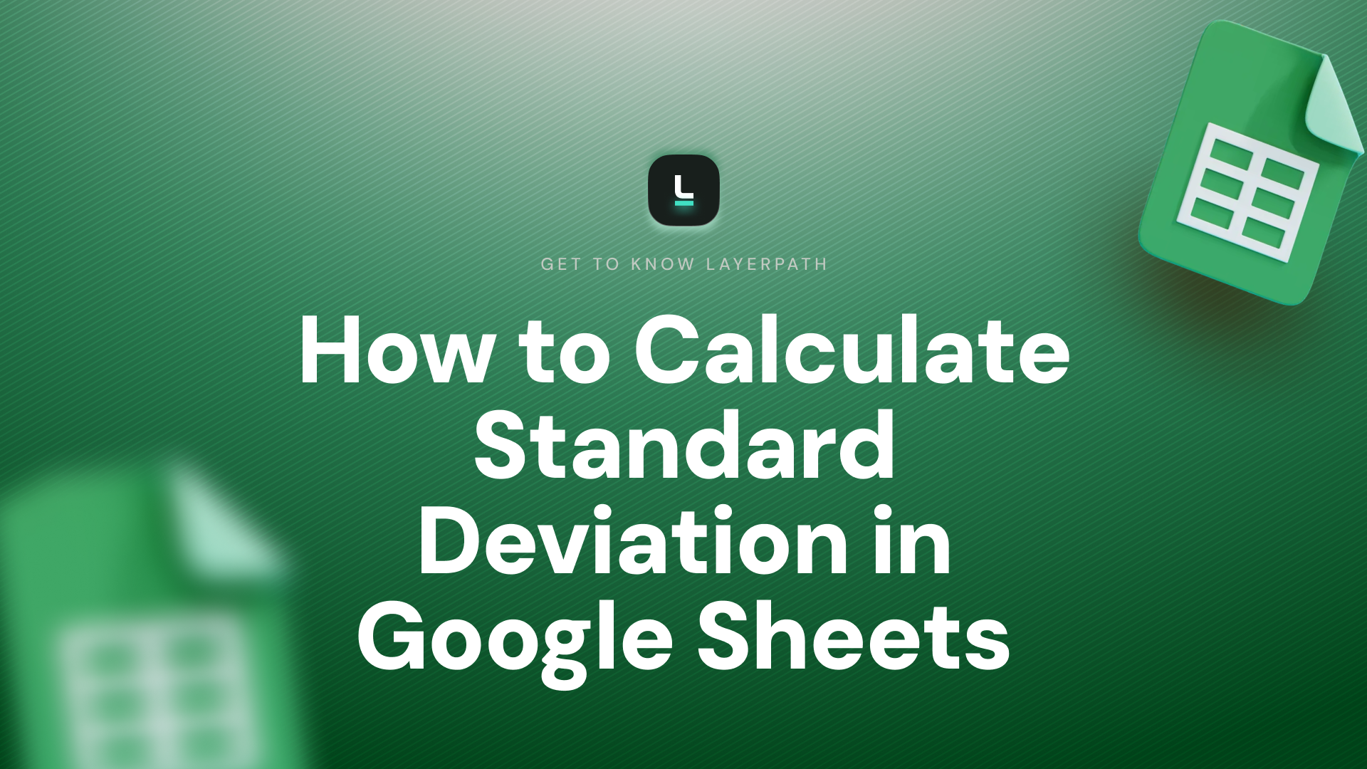 How to Calculate Standard Deviation in Google Sheets