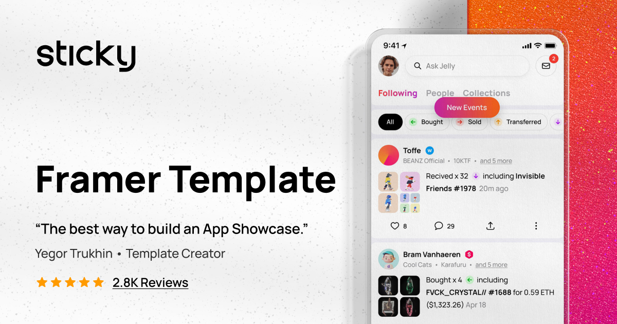 Sticky - Mobile App Showcase