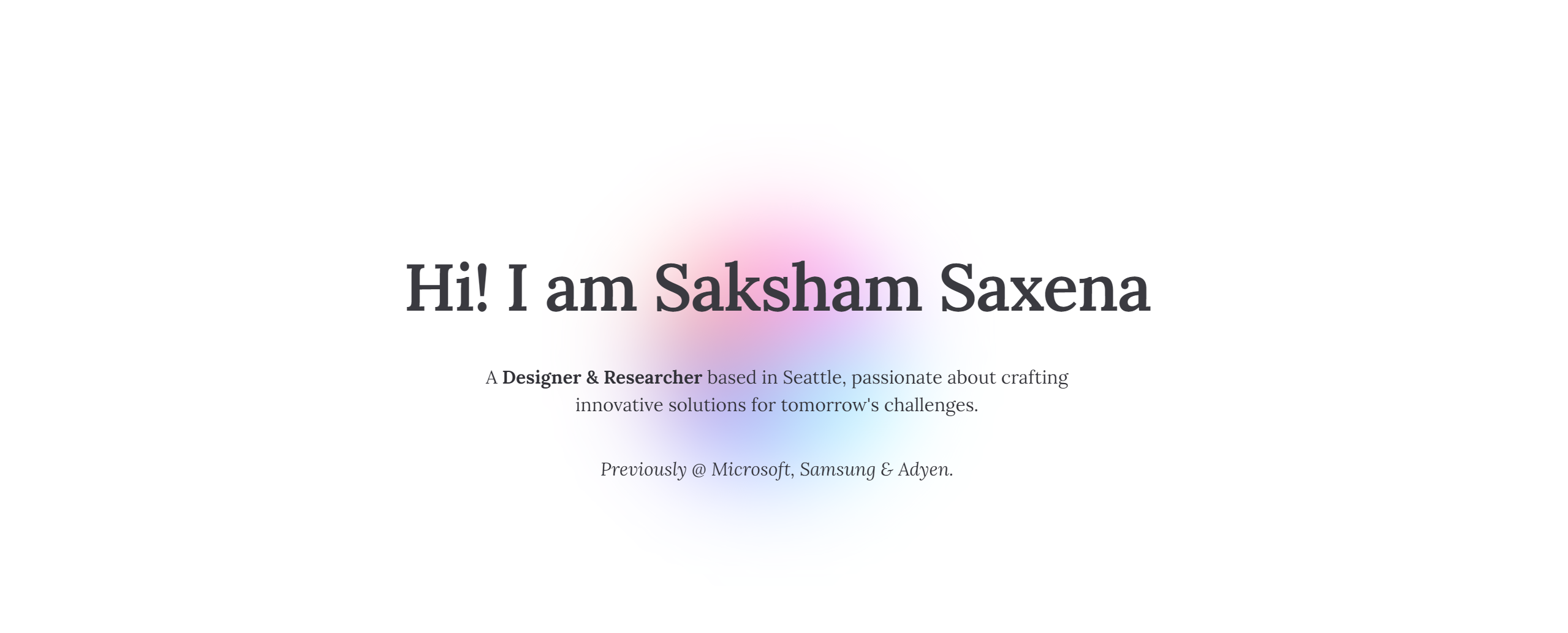 Saksham Saxena