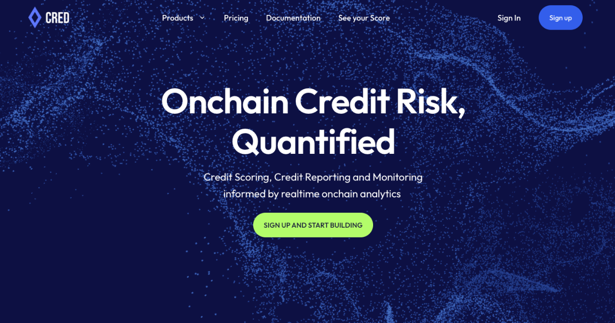 Cred Protocol - Credit Data Infrastructure