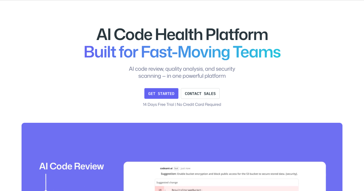 CodeAnt AI - AI Code Review