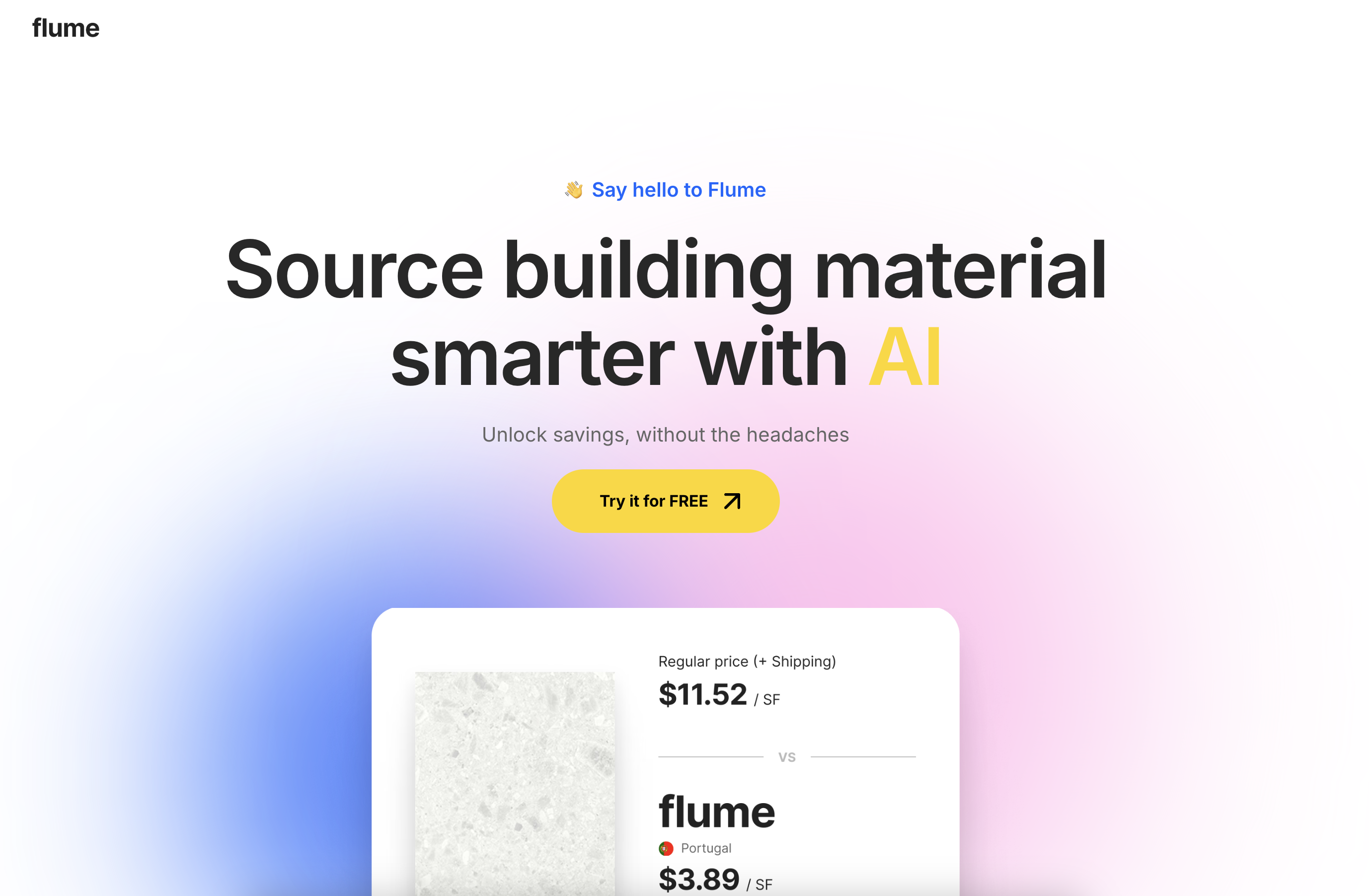 Flume - AI-powered global procurement