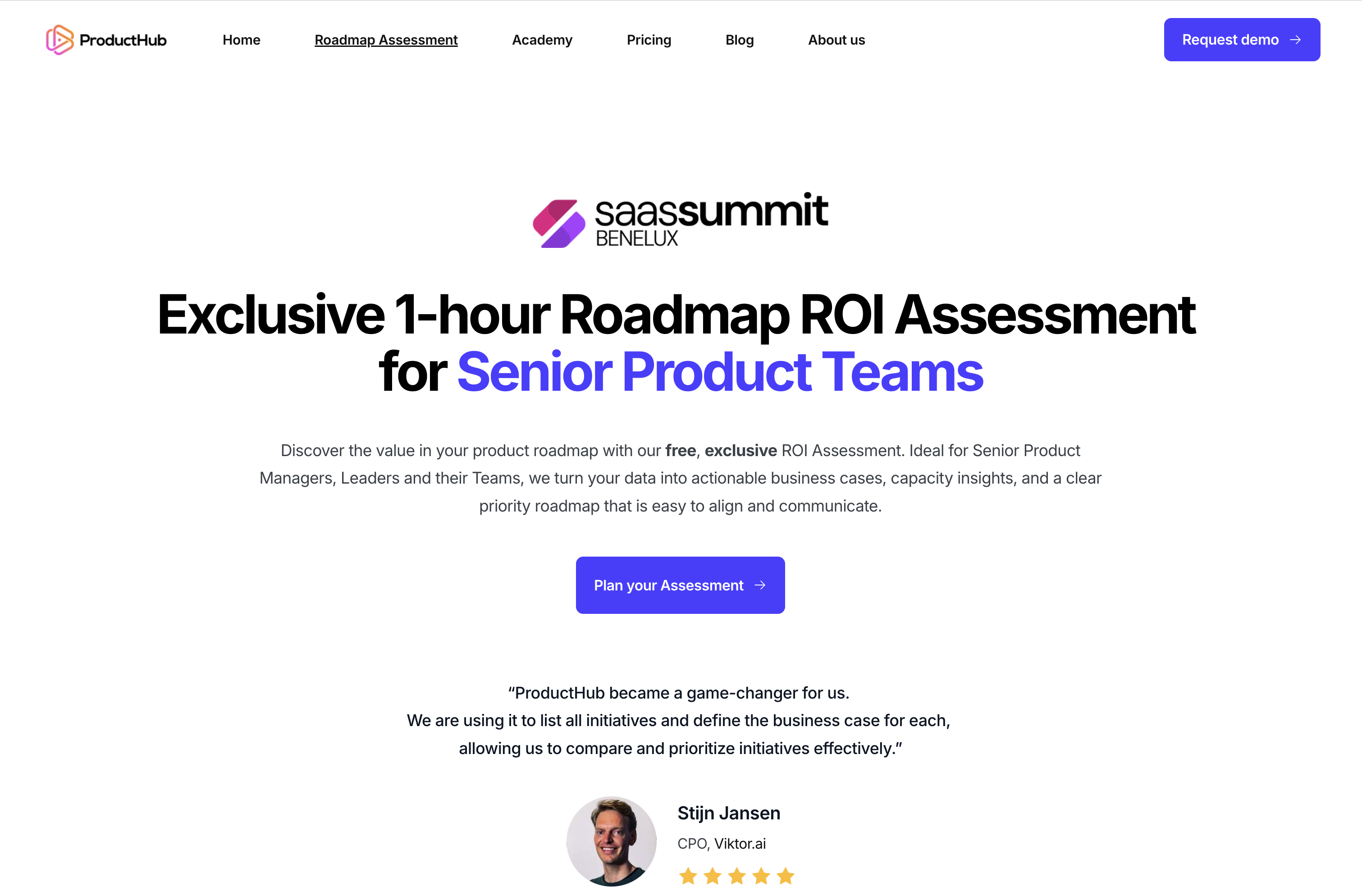 ROI Roadmap Assessment, exclusive and free