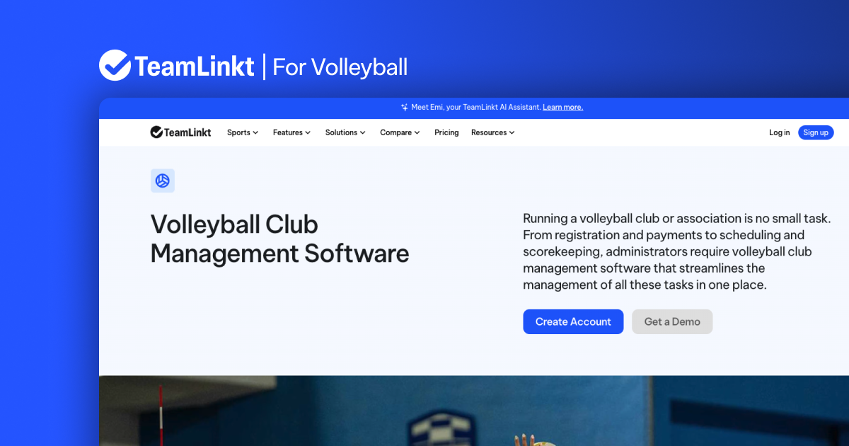 Volleyball Club Management Software | TeamLinkt