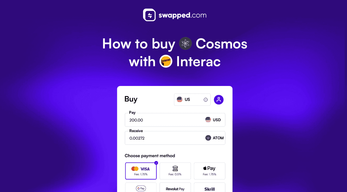 How to buy Cosmos (ATOM) with Interac