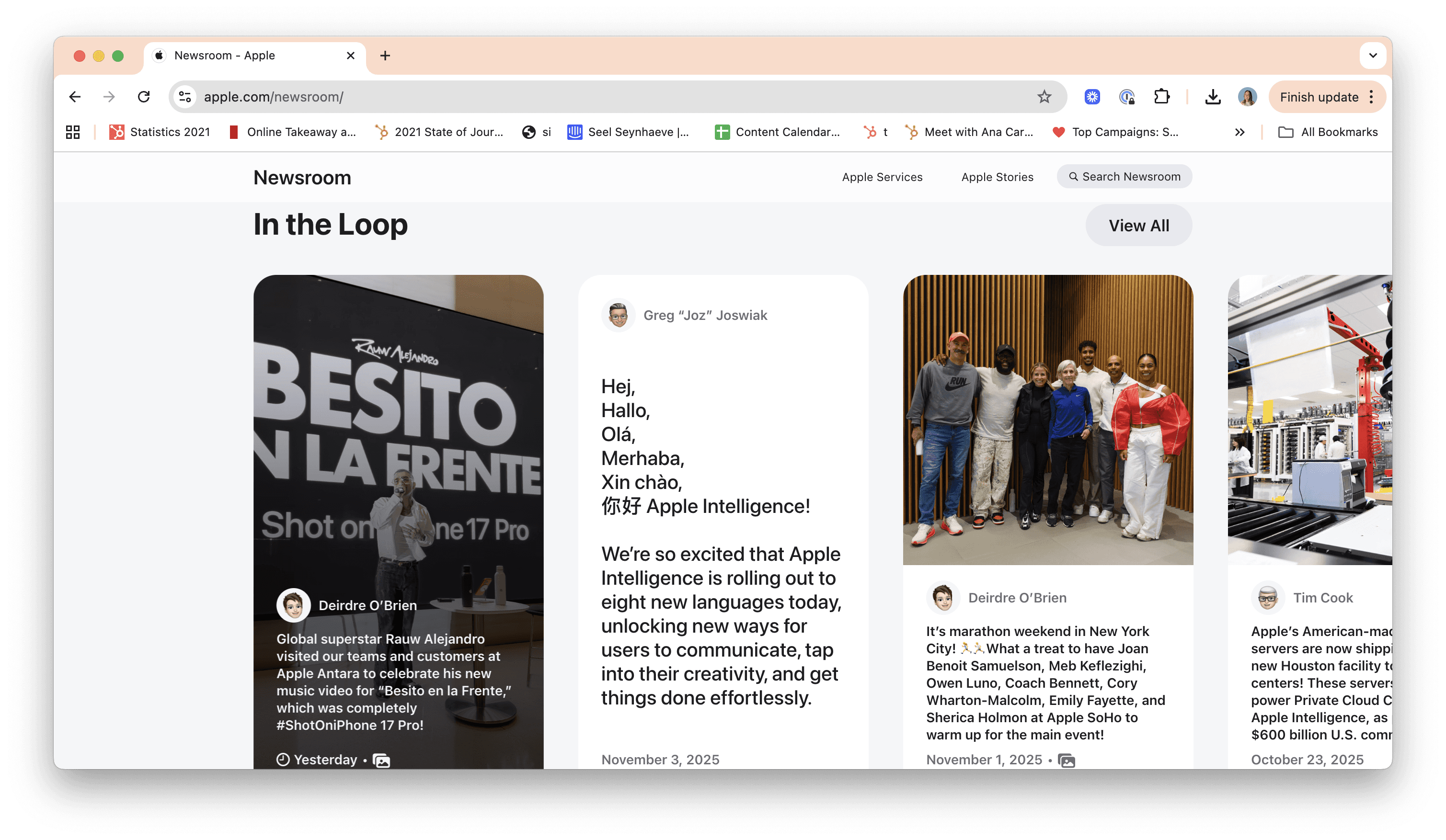 A Masterclass in Owned Media: How Apple’s Newsroom Dominates PR | PR Blog