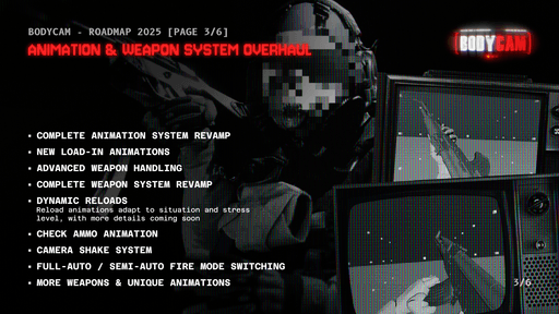 ROAD MAP 2025 - Bodycam | Official website