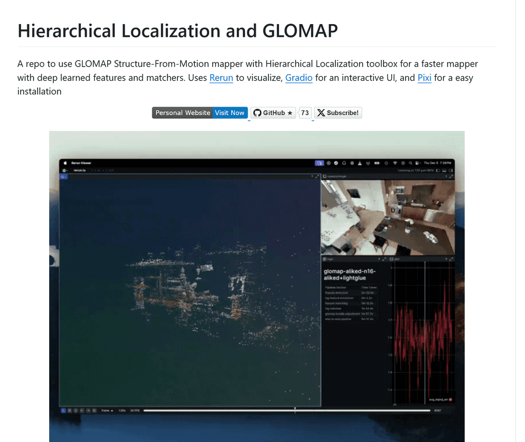 HLOC + GLOMAP Repo - Radiance Fields