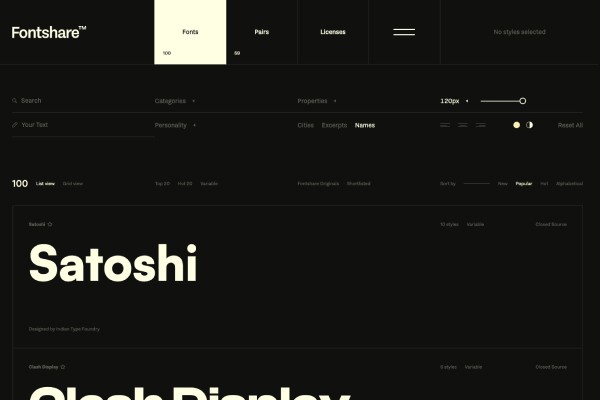 Fontshare - Toolfolio.io