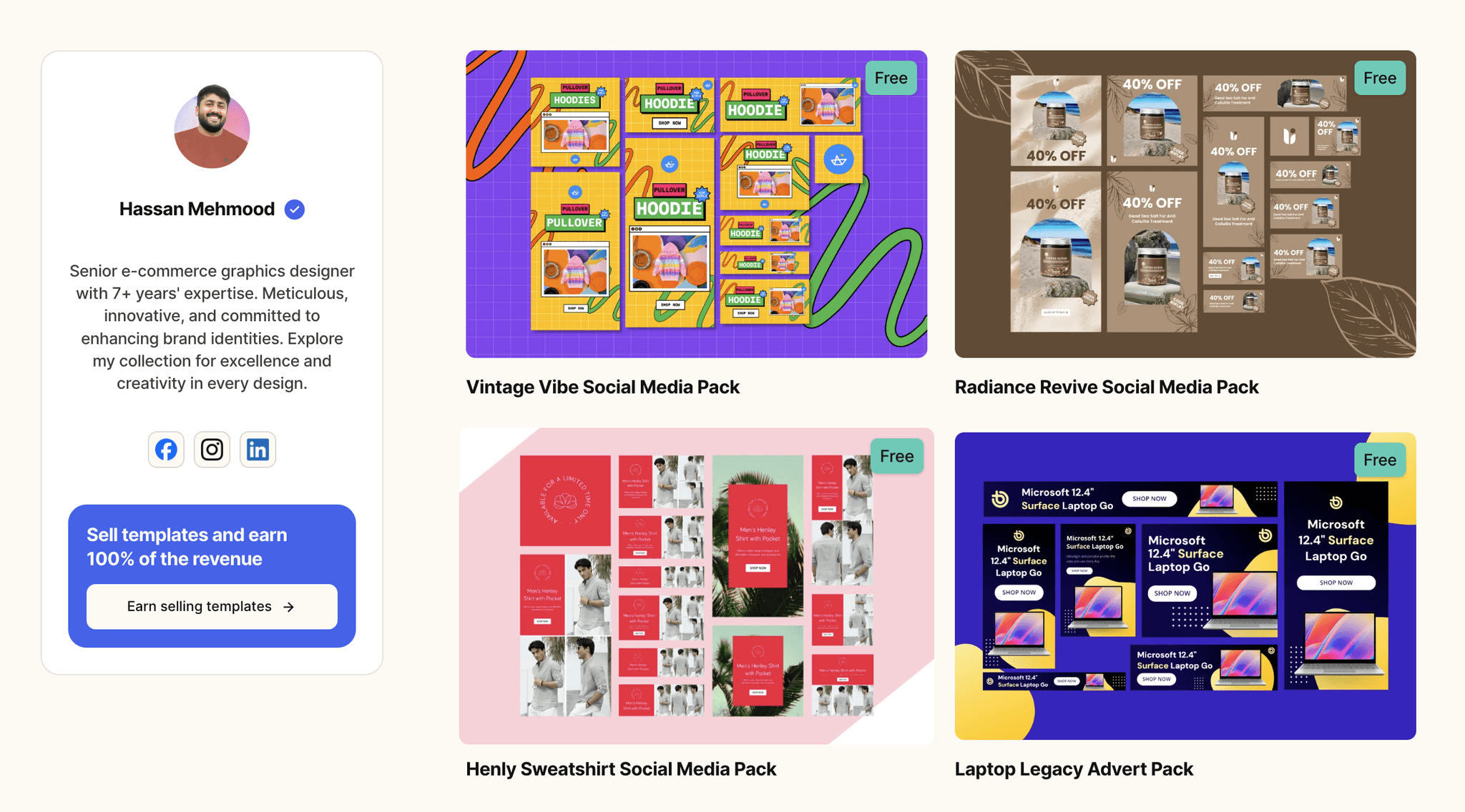 Glorify - Online Graphic Design Tool for E-com Business Owners