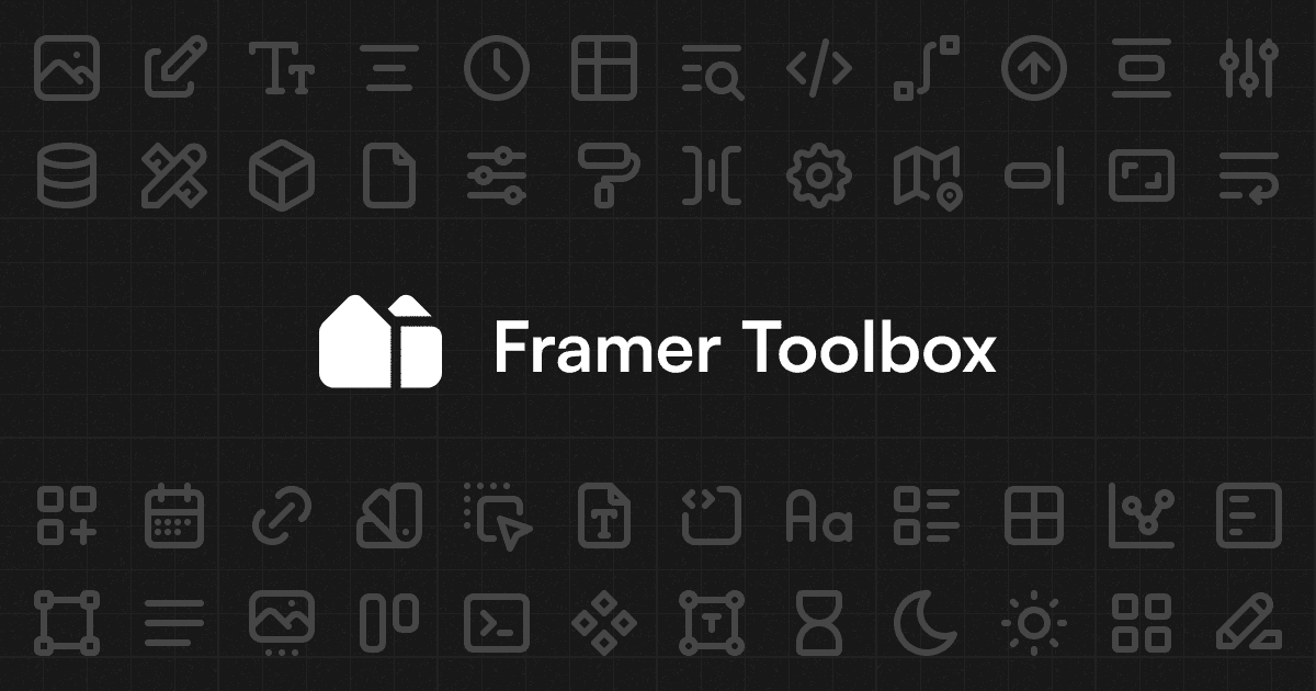 Framer Toolbox | Framer Components & Templates