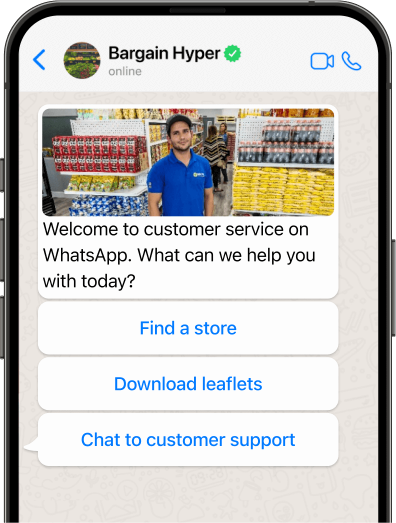 WhatsApp Business: Chat with chatbots and live chat