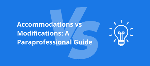 Accommodations vs. Modifications for Paras: A One-Page Cheat Sheet ...