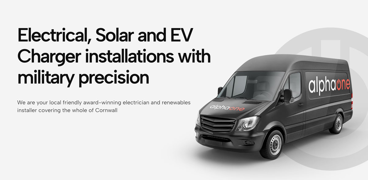 AlphaOne Electrics | EV Charger, Solar and General Electrical Solutions across Cornwall