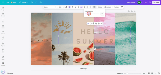 How to Adjust Opacity in Canva – Easy Transparency Guide - 1 minute ...