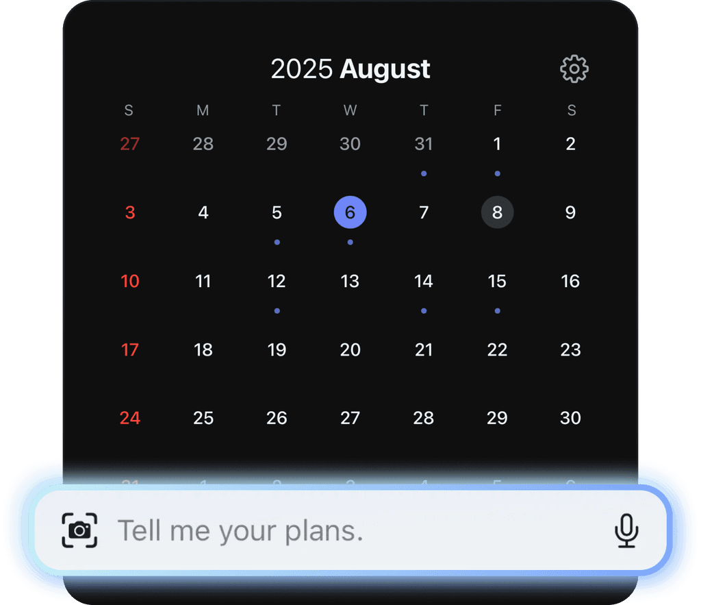 Trace: Conversational AI Calendar