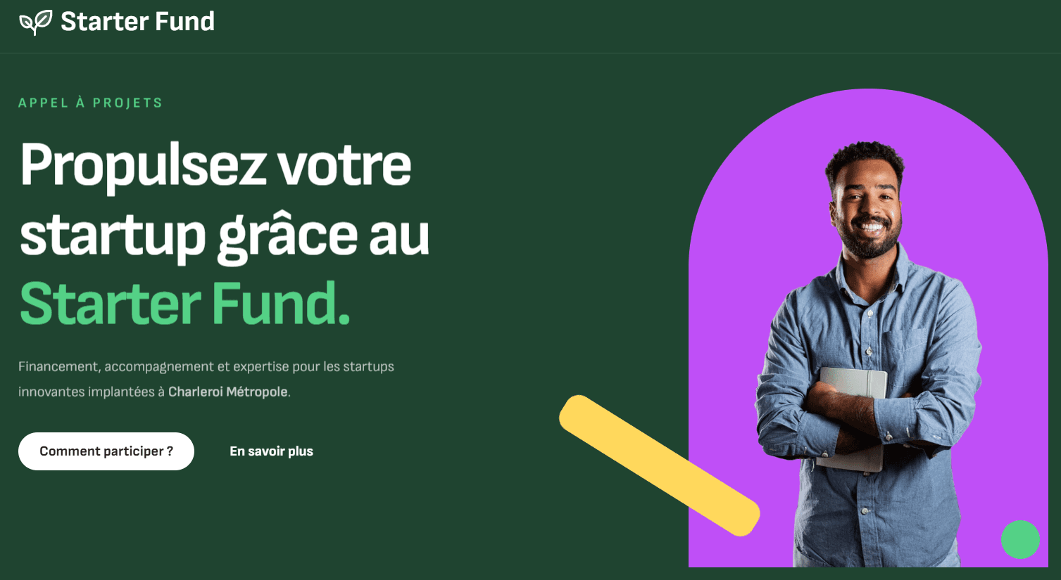 Starter Fund – Financement & Accompagnement pour jeunes entreprises à Charleroi Métropole