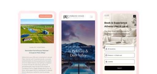Direct Booking Website for Vacation Rentals | Hospitable