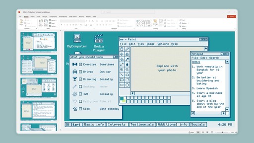 Retro Windows Template - D Story