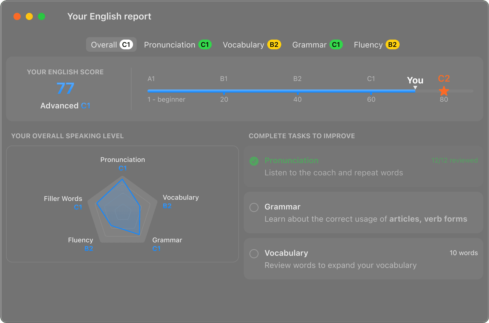 Fluently: AI-powered English coach