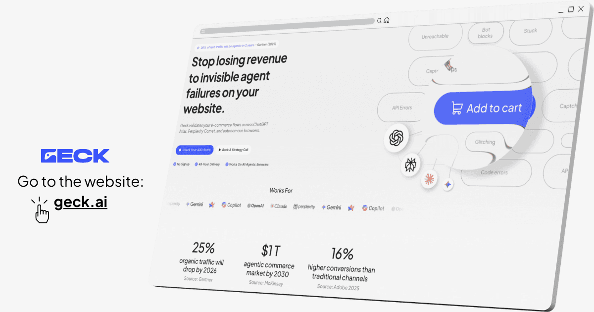Geck - Agentic Commerce Solutions For E-Commerce
