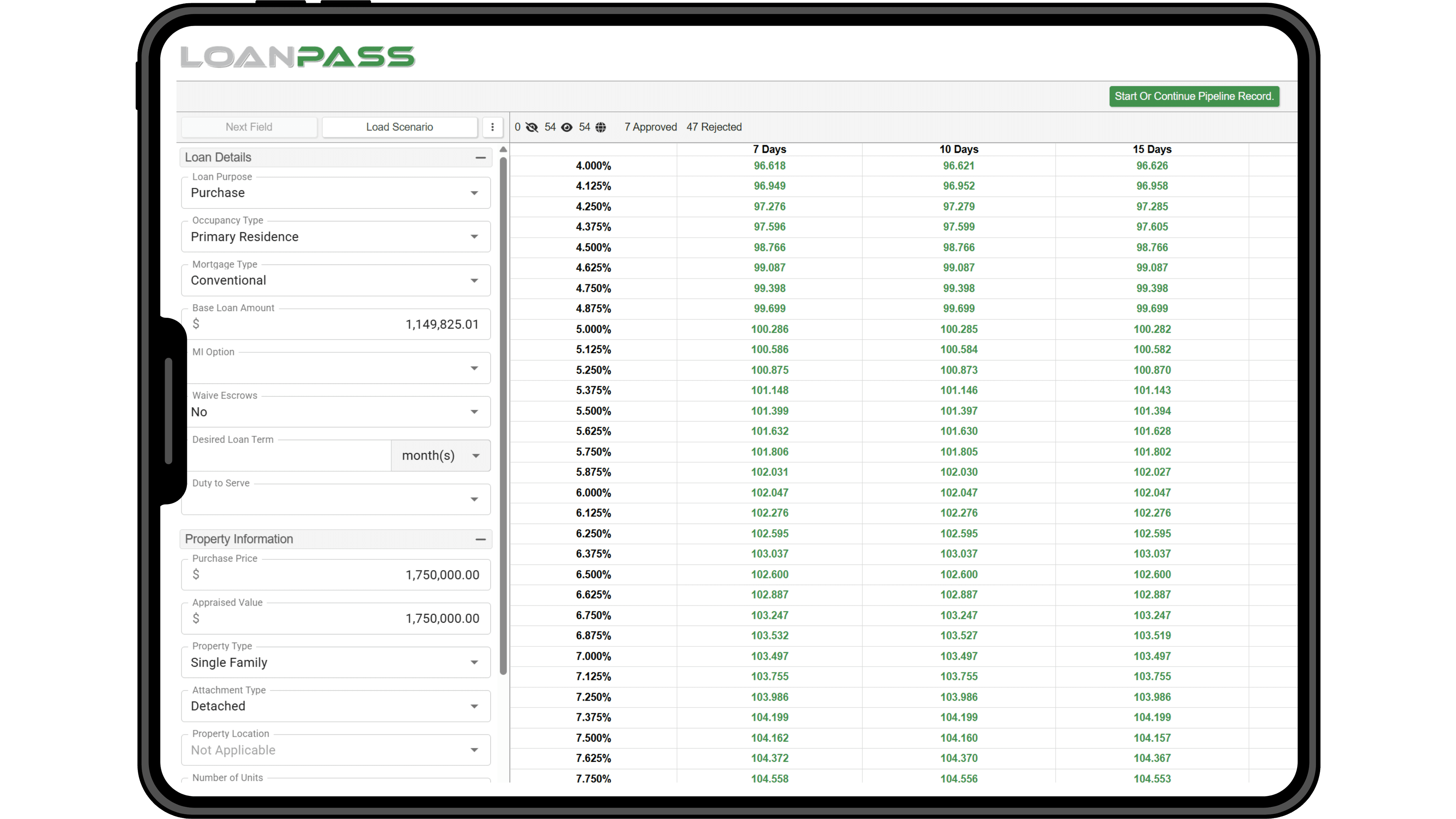 LoanPASS | Product Pricing Engine for BPL, Non-QM, and Conventional Loans