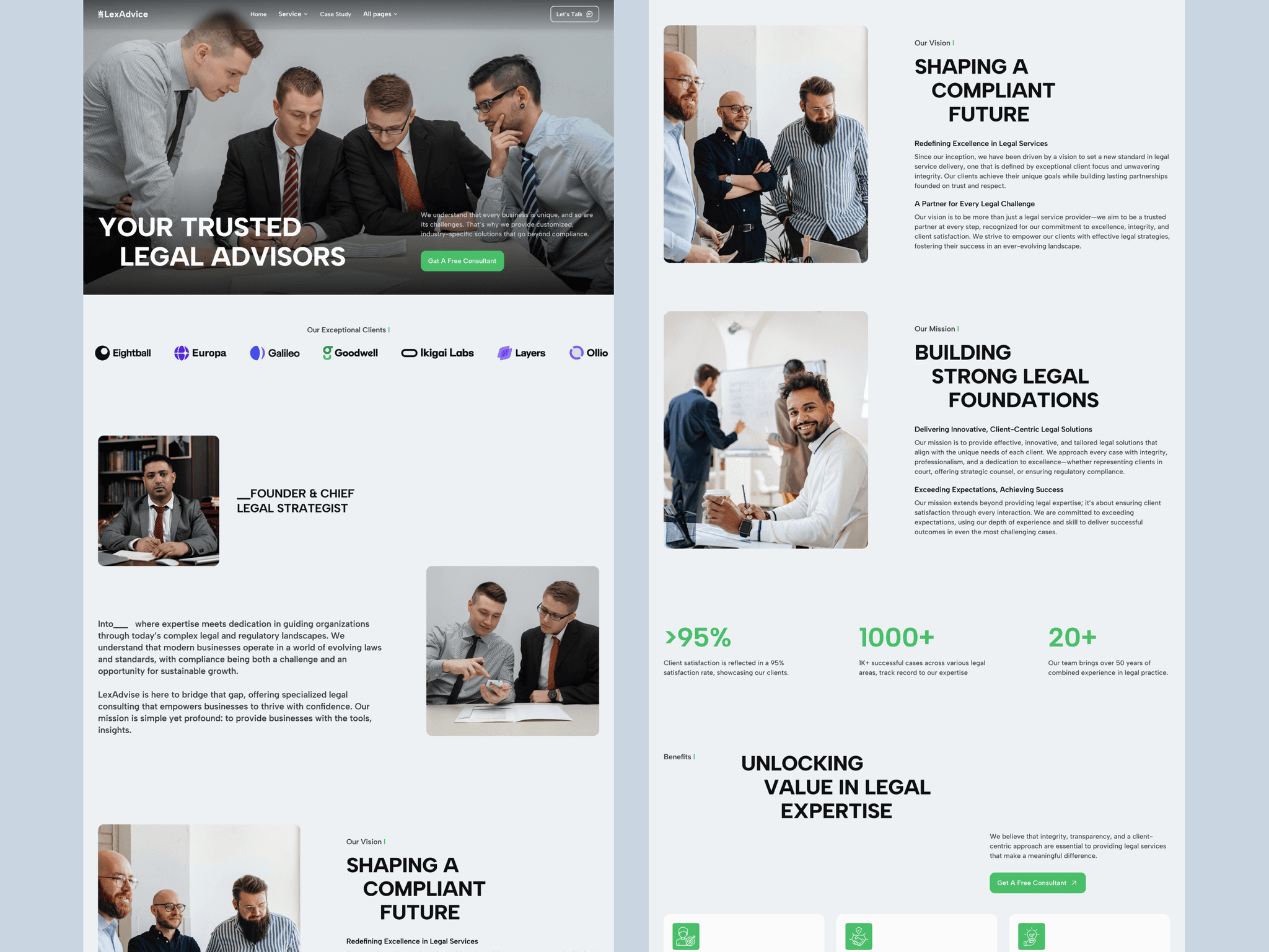 LexAdvise for Legal & Compliance Consulting - Grabui - Figma, Webflow ...