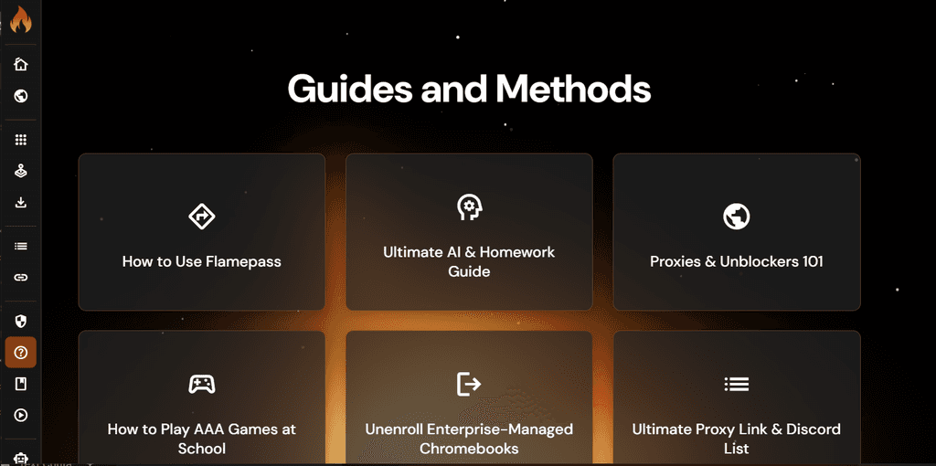 Flamepass - Homepage