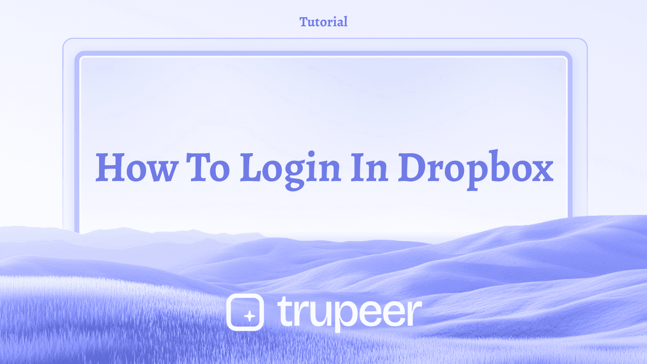 How to Log In to Dropbox – Fast & Secure Access - 1 minute video guide