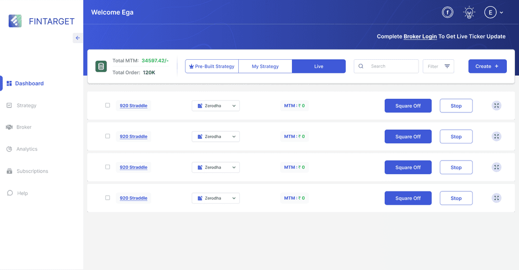 Fintarget | Automation for your trading strategies