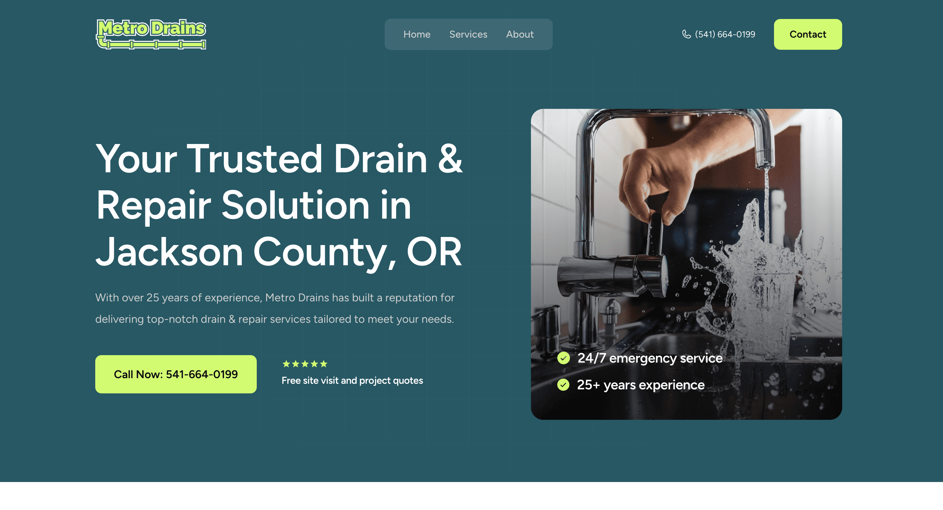 Metro Drains & Repair | Medford, Oregon | Drain Cleaning & Excavation