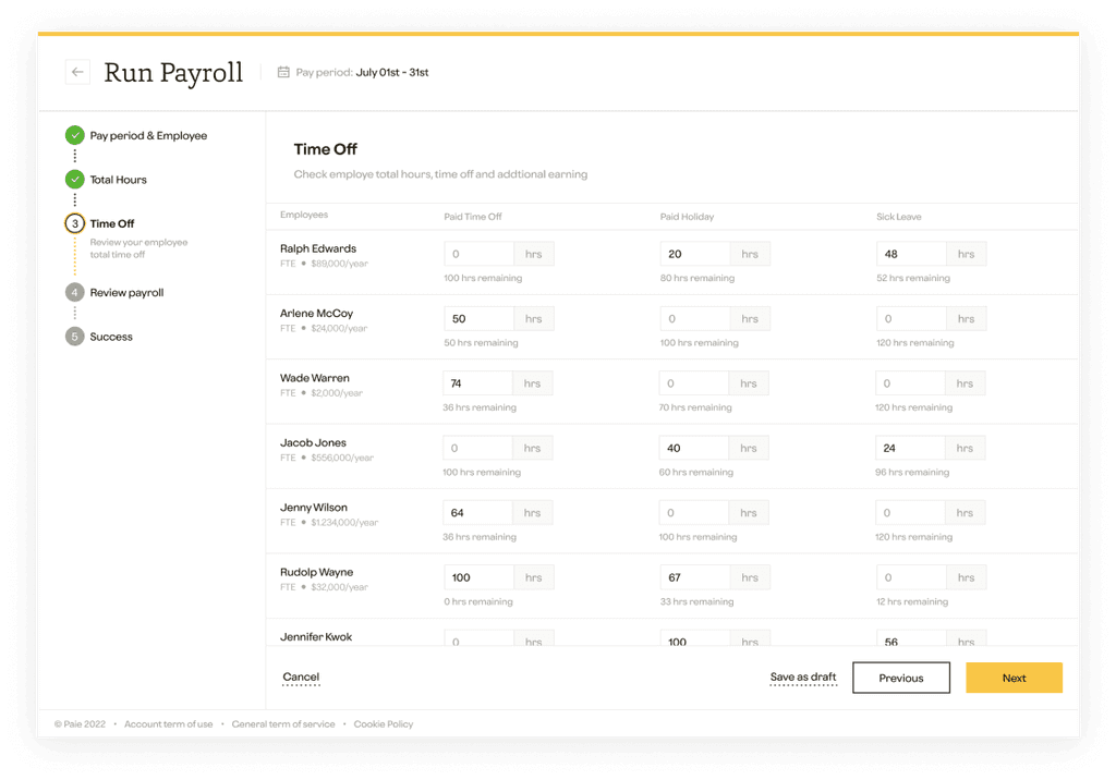 PAIE - SaaS Payroll Management Platform