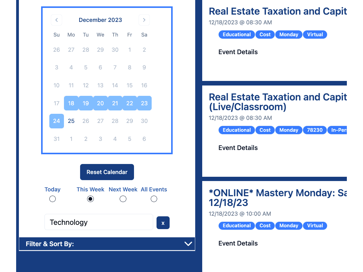 Local Networking & Business event calendars
