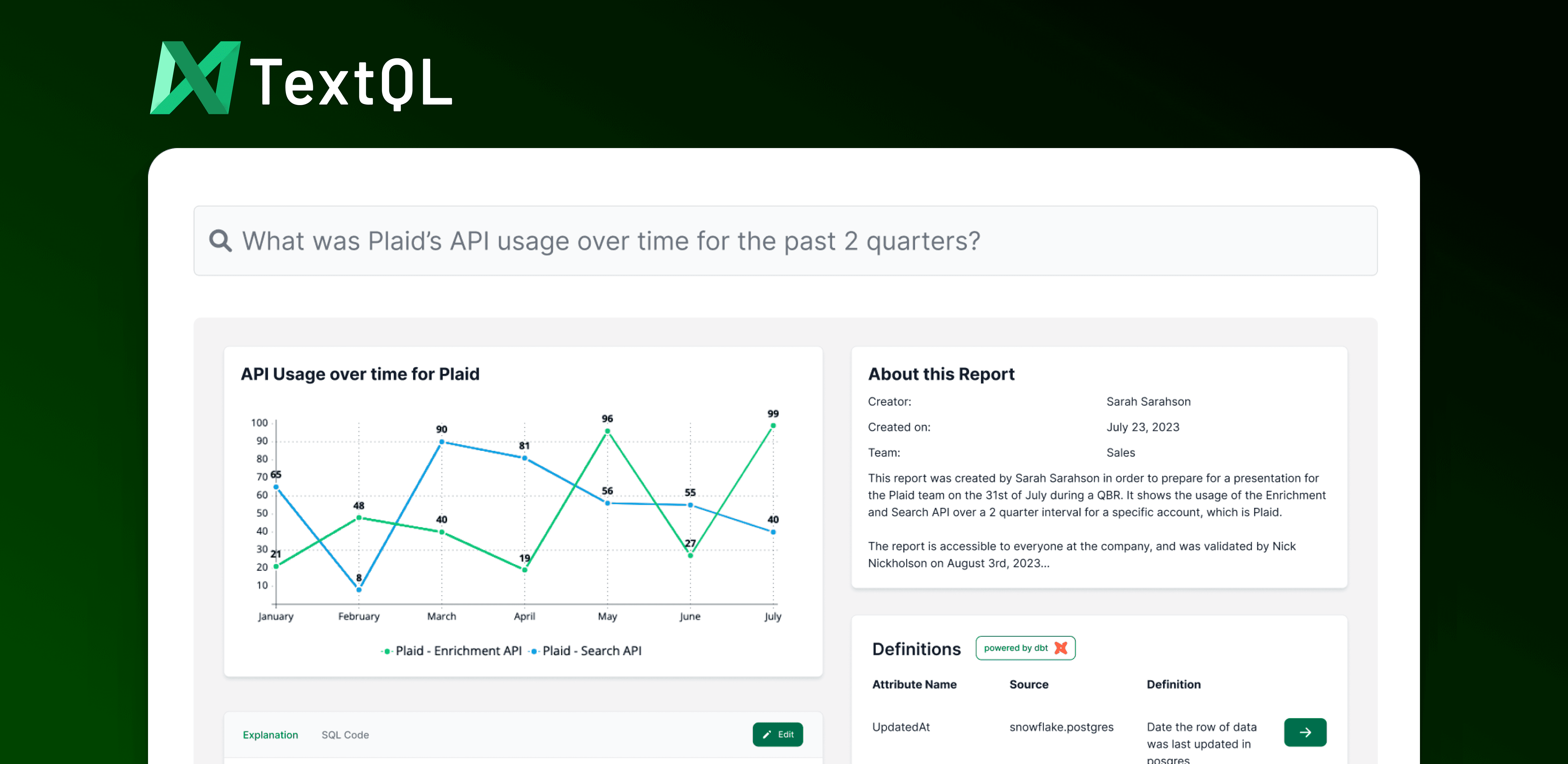 TextQL | Data Analysis Search