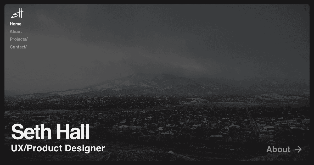 Seth Hall - Product Design Portfolio