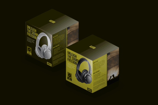 Glorify Template: Bluetooth Headphone Box Mockup by glorify-team