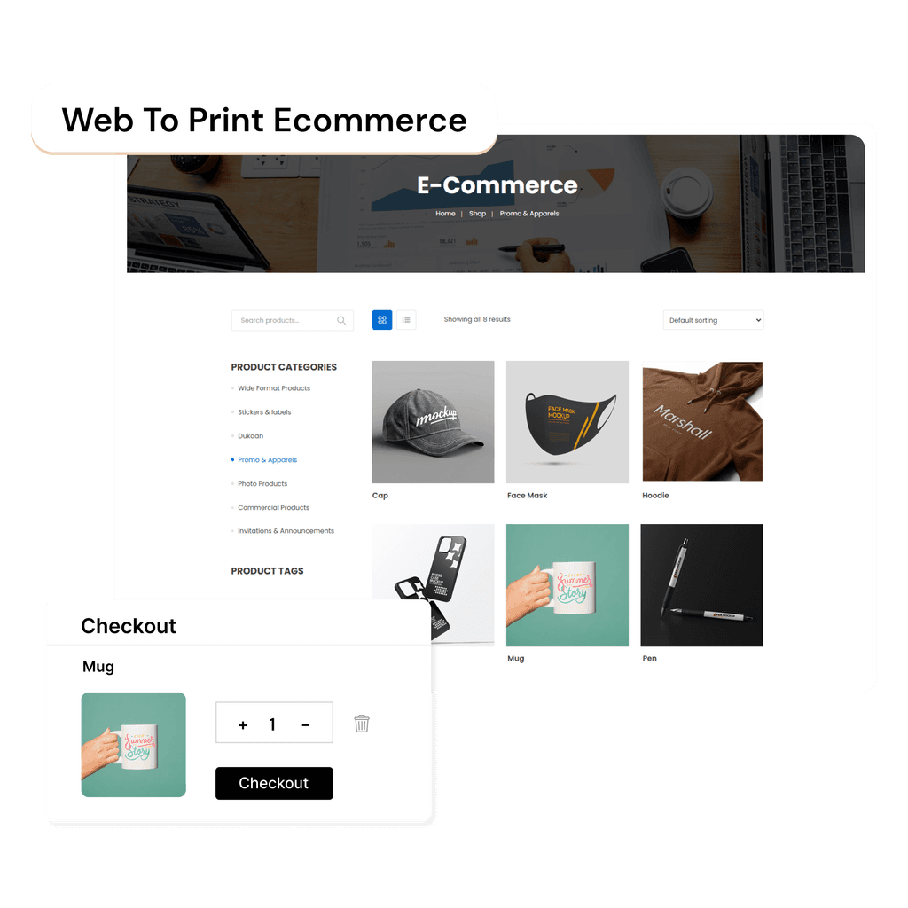Custom Web to Print Ecommerce Solutions | WTPBiz