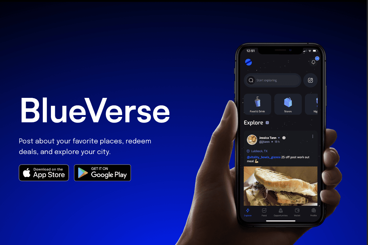 BlueVerse - Post, Explore, Get Rewards
