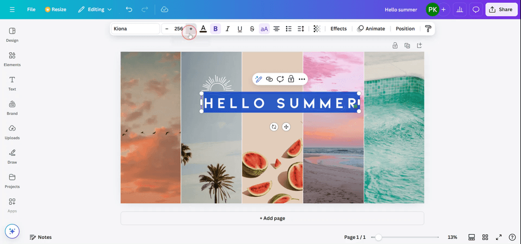 How to Stretch Text in Canva - 1 minute video guide