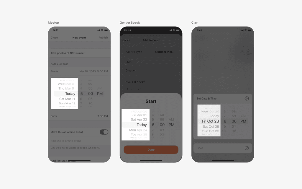 Date Picker UI Design: Best practices, Design variants & Examples ...