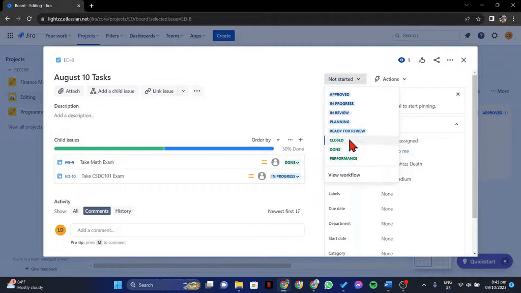 How to Close a Jira Ticket - 1 minute video guide